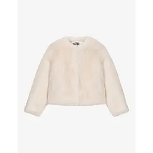 Maje Round-neck Faux-fur Jacket