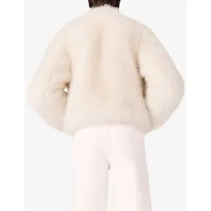 Maje Round-neck Faux-fur Jacket