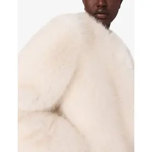 Maje Round-neck Faux-fur Jacket