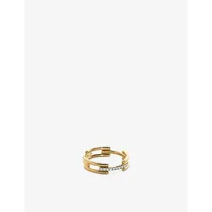Monica Vinader Signature Link Lab-grown Diamond Ring - Gold