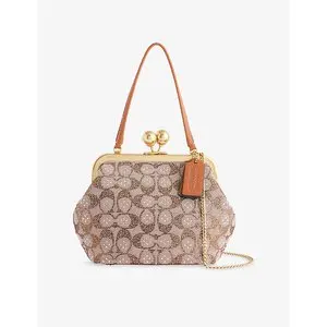 COACH Crystal Kisslock Top-handle Bag