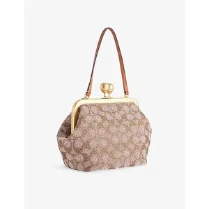 COACH Crystal Kisslock Top-handle Bag