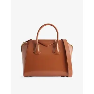 Givenchy Antigona Small Leather Top Handle Bag - Caramel Brown