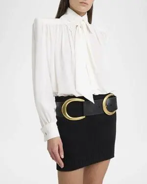 Chloé Fitted Knit Mini Skirt - Black