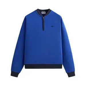 Kith Quarter Zip Terry Nelson Crewneck - Blue