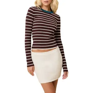 Solid & Striped Cropped Knitwear For Women
