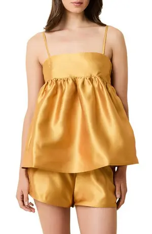 Solid & Striped Yarden Satin Camisole - Ochre