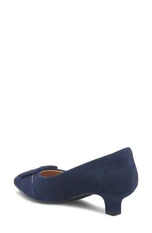 SOFFT Pointed-toe Kitten Heel Pumps - Sky Navy