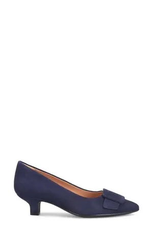 SOFFT Pointed-toe Kitten Heel Pumps - Sky Navy