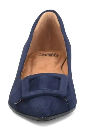 SOFFT Pointed-toe Kitten Heel Pumps - Sky Navy