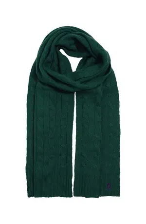 Polo Ralph Lauren Wool Cashmere Classic Cable Scarf - Castleton Green