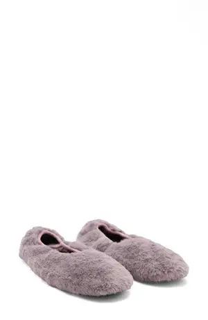 Mango Faux Fur Slipper - Purple