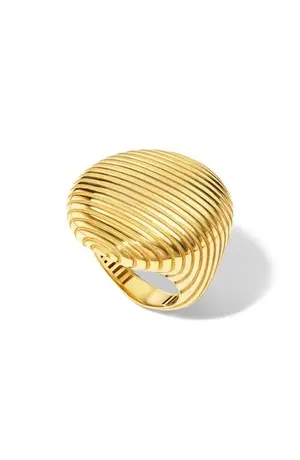 PAMELA ZAMORE Isla Dome Ring - Yellow Gold