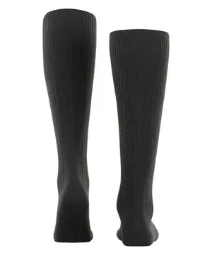 Falke Lhasa Rib Wool Cashmere Knee High Socks - Black