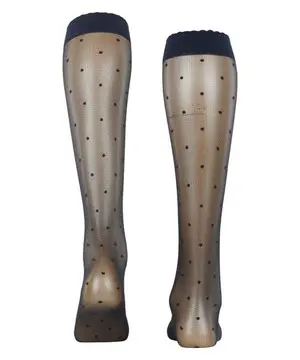 Falke Dot 15 Denier Sheer Knee High Socks - Marine