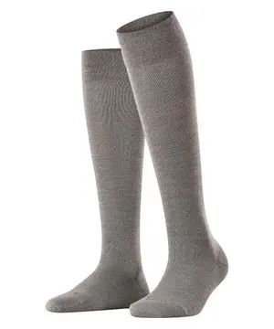 Falke Sensitive Berlin Knee High Socks - Light Grey Melange