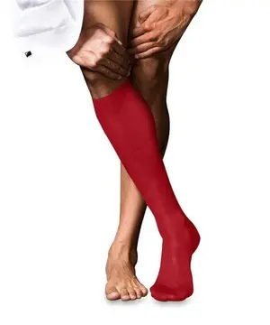 Falke No. 9 Egyptian Cotton Luxury Dress Socks - Cardinal