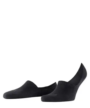 Falke Step Cotton High Cut Invisible Socks - Black
