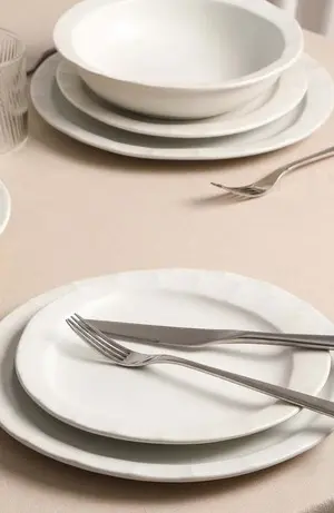 STONE + LAIN Oasis Stoneware 4-piece Dinner Plate Set