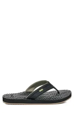 Sanuk Ziggy Plush Flip Flop - Black