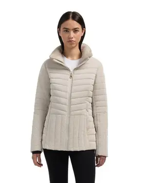 Women's Channel Quilted Puffer Coats