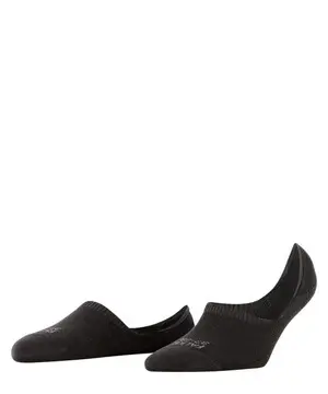 Falke Step Cotton High Cut Invisible Socks - Black
