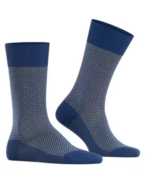 Falke Patterned Dress Socks - Royal Blue
