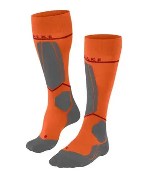 Falke Sk4 Advanced Compression Light Ski Socks - Flash Orange