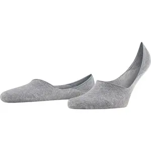Falke Step Cotton No Show Socks - Light Grey Melange