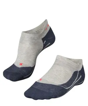 Falke Ru4 Endurance No Show Socks - Light Grey