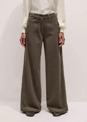 ME+EM Am-pm Wide-leg Corduroy Trousers