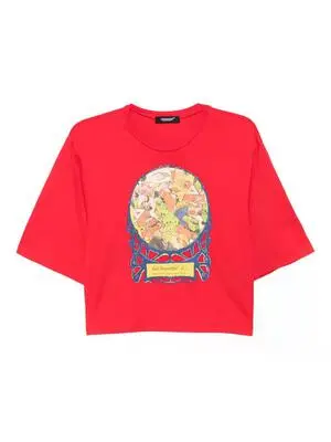Undercover Graphic-print Cotton T-shirt - Red