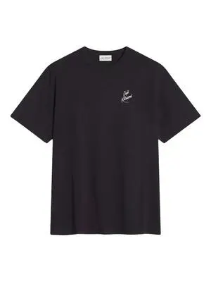 CAFÉ KITSUNÉ Logo-embroidered Cotton T-shirt
