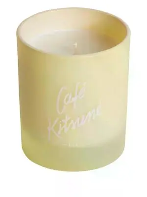 CAFÉ KITSUNÉ Logo-print Candle - Yellow