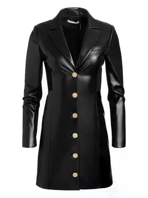 Alice + Olivia Michelle Vegan Leather Mini Dress