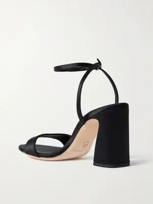 LOEFFLER RANDALL Malia Satin Sandals - Black