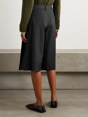 TWP Stefens Pleated Wool Culottes
