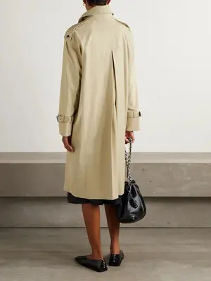 TWP Long Bogie Cotton-blend Gabardine Coat