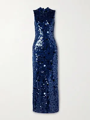 Carolina Herrera Paillette-embellished Knitted Gown