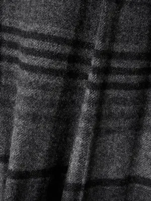 Ralph Lauren Jody Pleated Checked Wool Wide-leg Pants