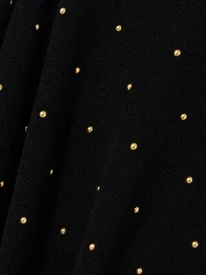 Rabanne Studded Wool Maxi Dress - Black