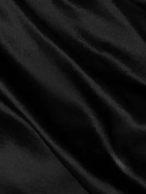 Staud Phare Draped Silk-blend Midi Dress