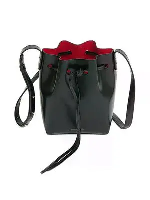 MANSUR GAVRIEL Mini Leather Bucket Bag - Black