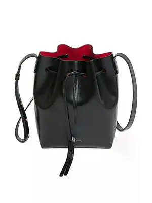 MANSUR GAVRIEL Mini Leather Bucket Bag - Black