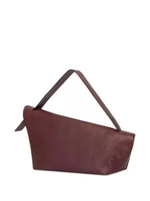 Alberta Ferretti Asymmetric Folded Leather Clutch
