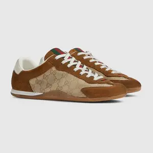 Gucci Shift Gg Canvas Sneakers - Brown