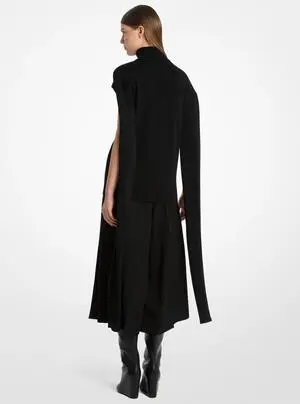 Michael Kors Cashmere Cape Turtleneck Sweater