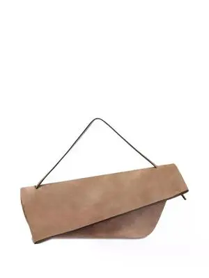 Alberta Ferretti Folded Suede Shoulder Bag