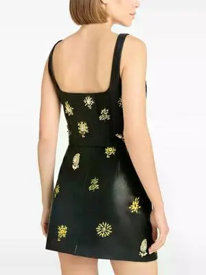 Cinq À Sept Embellished Leather Top