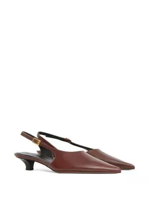 MANSUR GAVRIEL Anna Slingback Heeled Pumps - Red